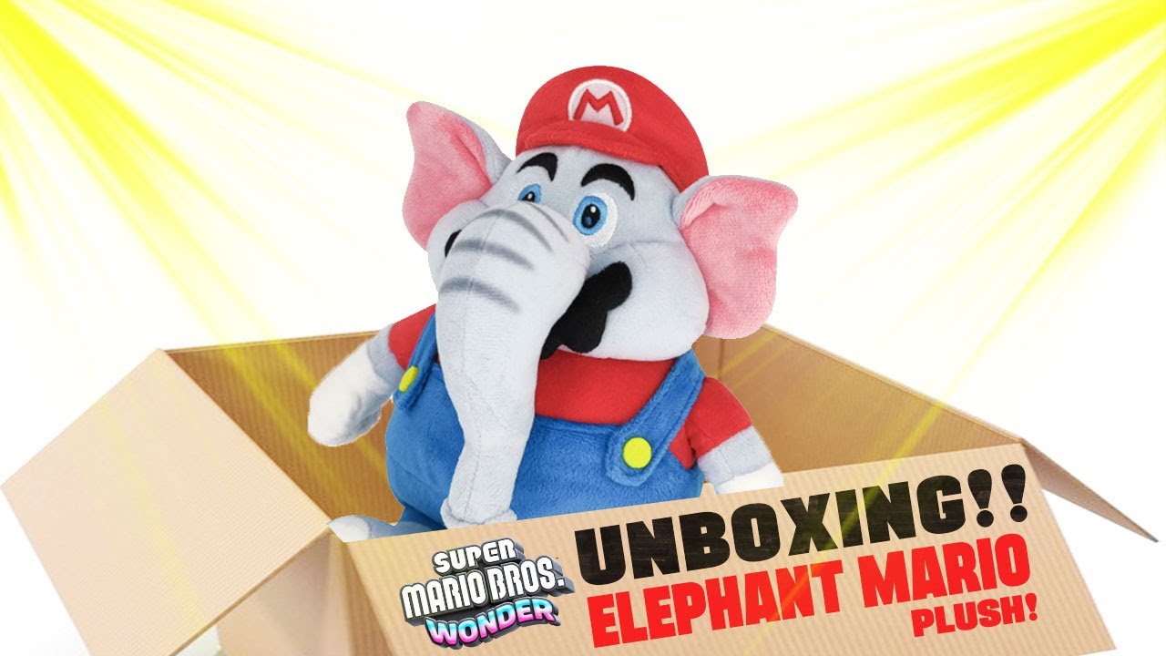 Elephant Mario Plush Unboxing! & Talking about Mario Wonder Merch ...