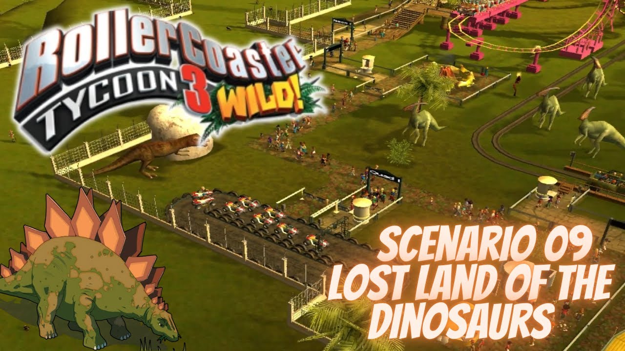 Let's Play Roller Coaster Tycoon 3 Wild! Lost Land Of The Dinosaurs