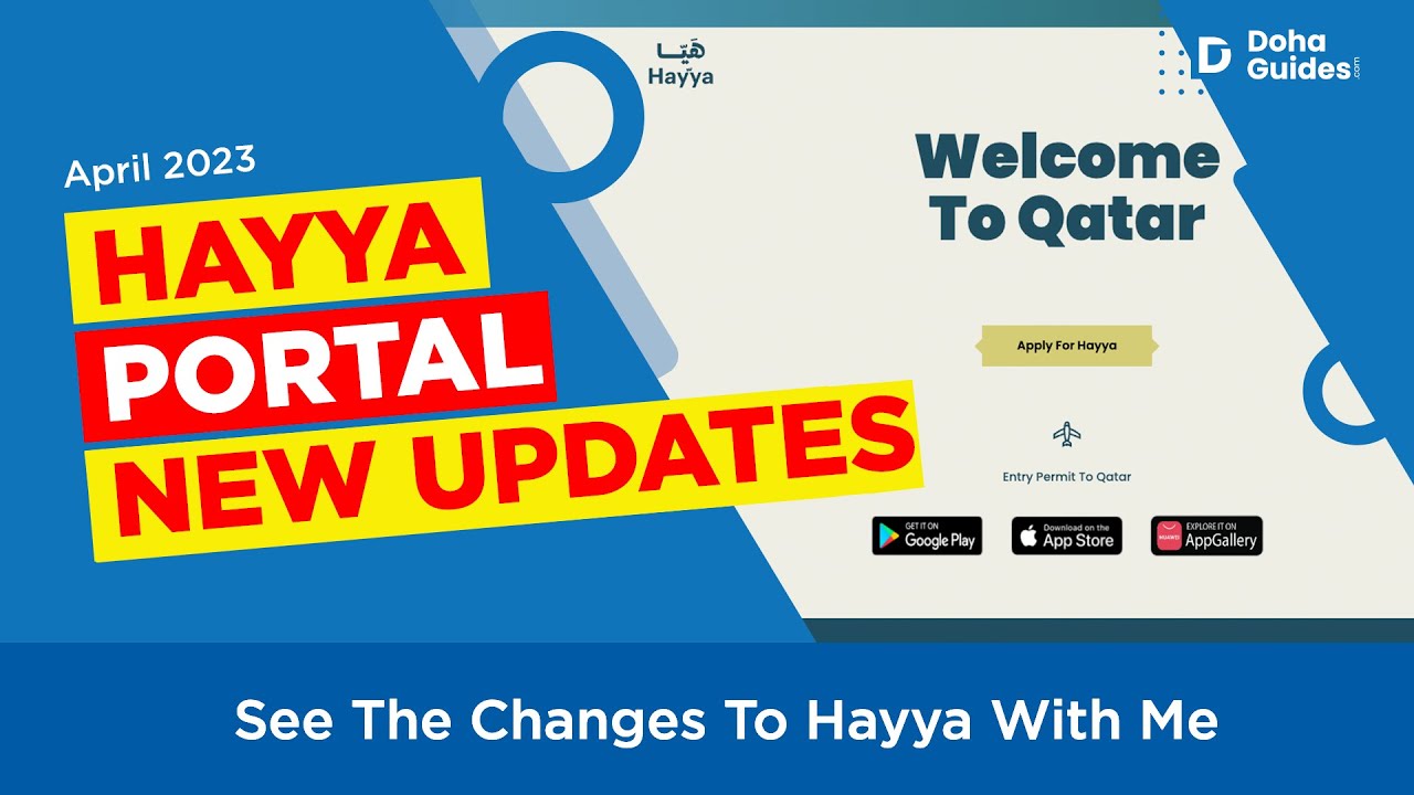 New Updates To Hayya Portal And Hayya With Me (2023) | DohaGuides.com ...