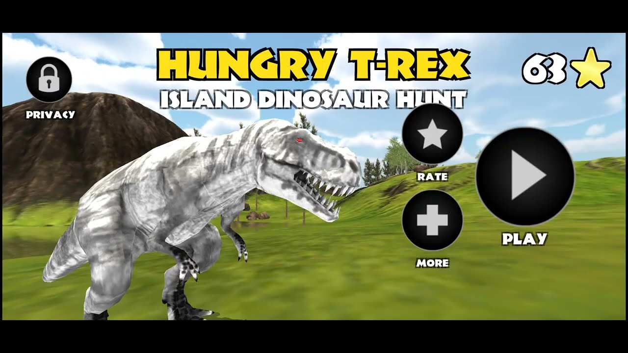 The Best Dino Games Hungry T Rex Island Dinosaur Hunt Android Gameplay ...