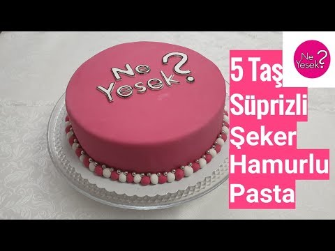 Süprizli Şeker hamurlu Pasta  🎁Cocuk ve Yetiskin |Doğum günü kutlama Pastası - Çikolatalı💍
