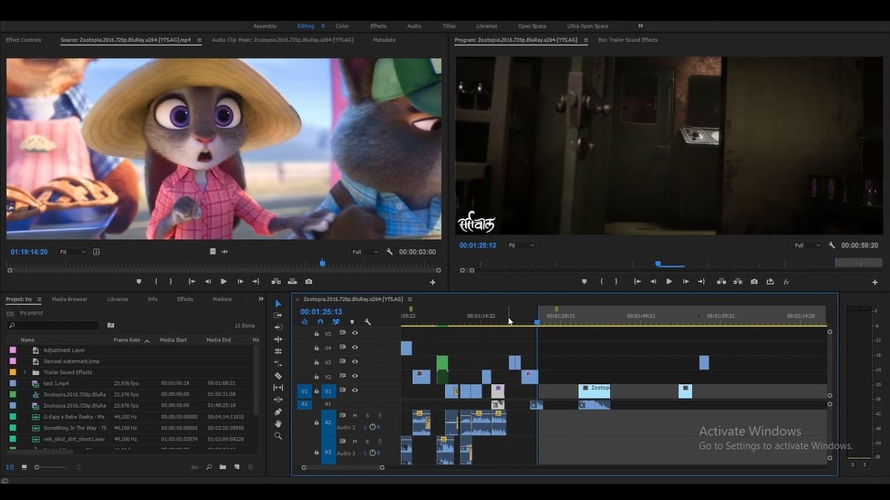 Zootopia Trailer Editing time-lapse - YouTube