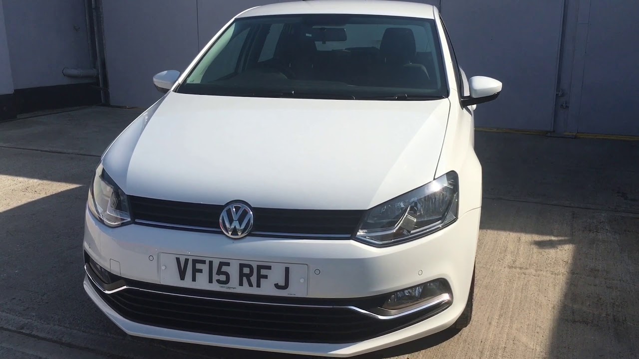 2015/15 VW Polo 1.4TDi SE 5dr finished in Pure White - YouTube