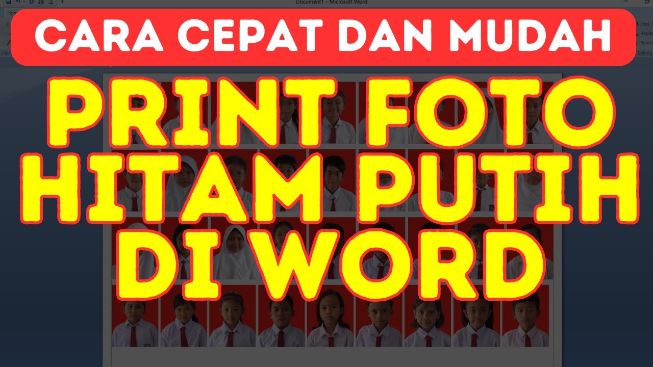 Terbaru, Cara Mudah dan Cepat Print Hitam Putih di Word - YouTube