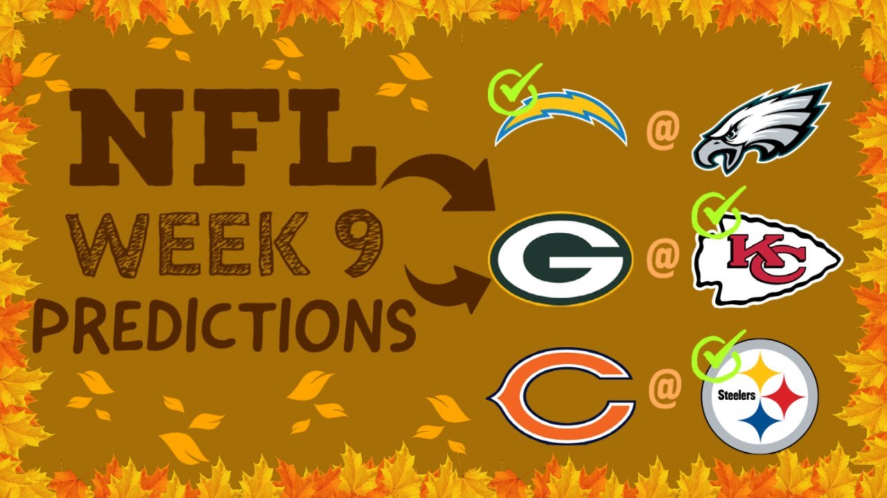 NFL *Week 9* Game Picks and Predictions - YouTube
