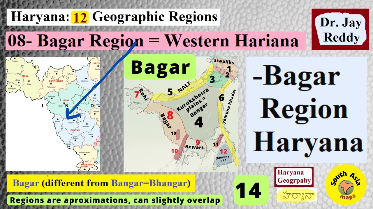 Haryana: #14 : BAGAR region | Haryana Geography | Punajb Region | Bagri ...