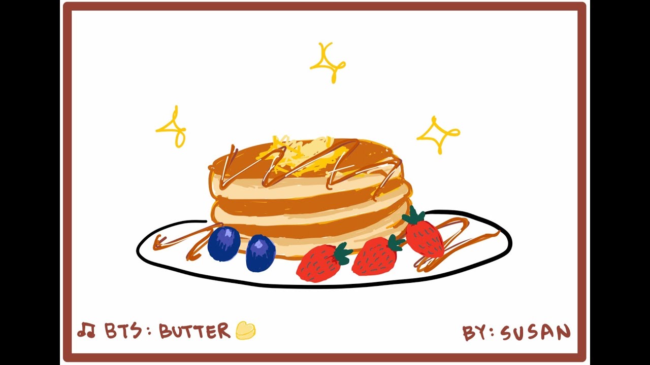 Stop motion video - How to decorate your pancake｜BTS(방탄소년단) 'Butter ...