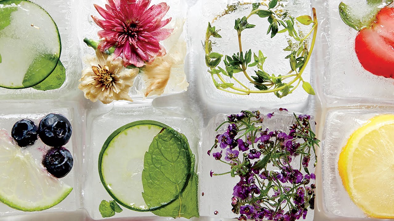 How to Make Decorative Ice Cubes | Wow! | Cooking Light - YouTube