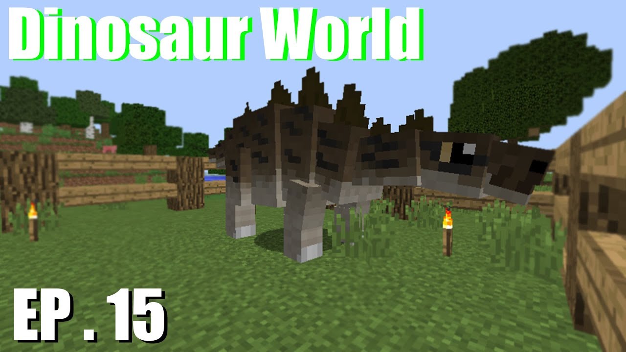 Minecraft Dinosaur World #15 ขี่3เขา และทำไดโนเสาร์ตัวใหม่ - YouTube