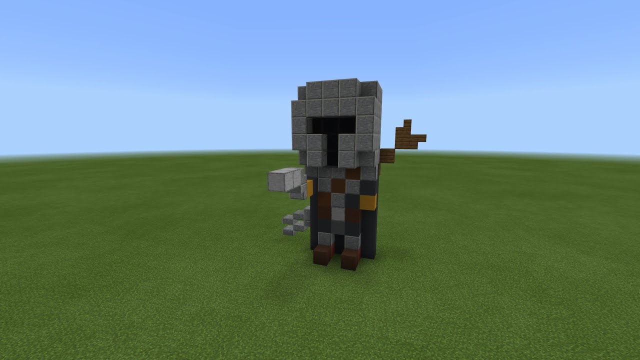 Minecraft: The Mandalorian Statue Tutorial - YouTube