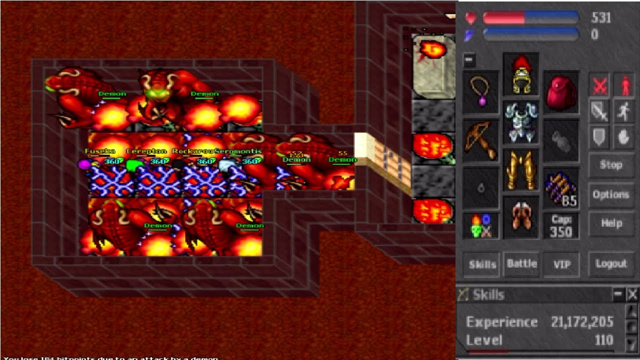 Old Tibia - Seromontis x Annihilator (Hiberna 2005 7.4) - YouTube