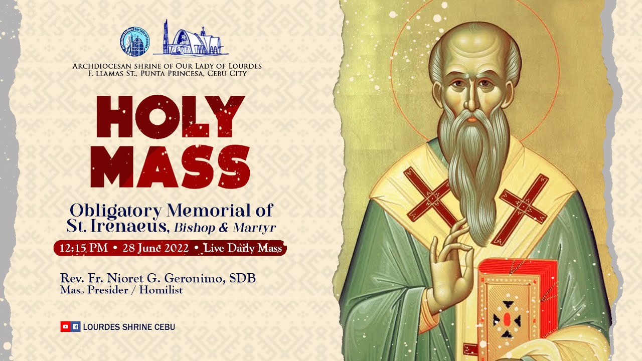 12:15 PM | LIVE DAILY MASS | FR. NIORET G. GERONIMO, SDB - YouTube