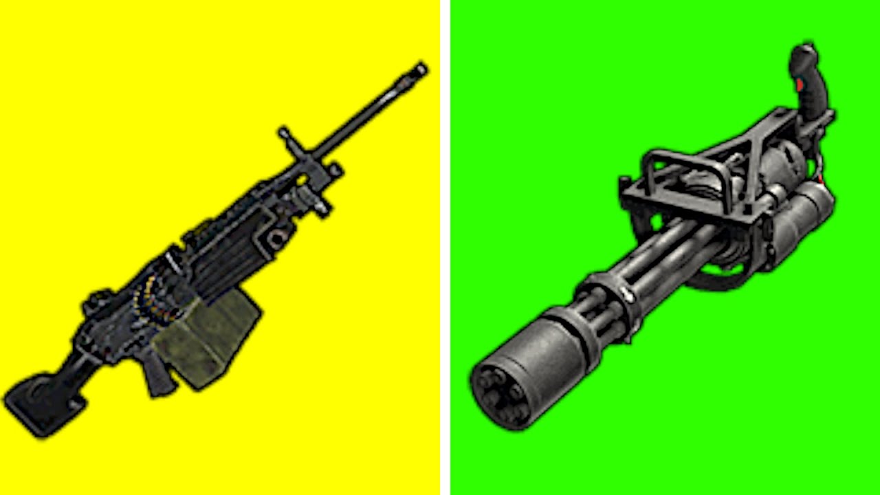Rust: Minigun vs M249 Comparison - YouTube
