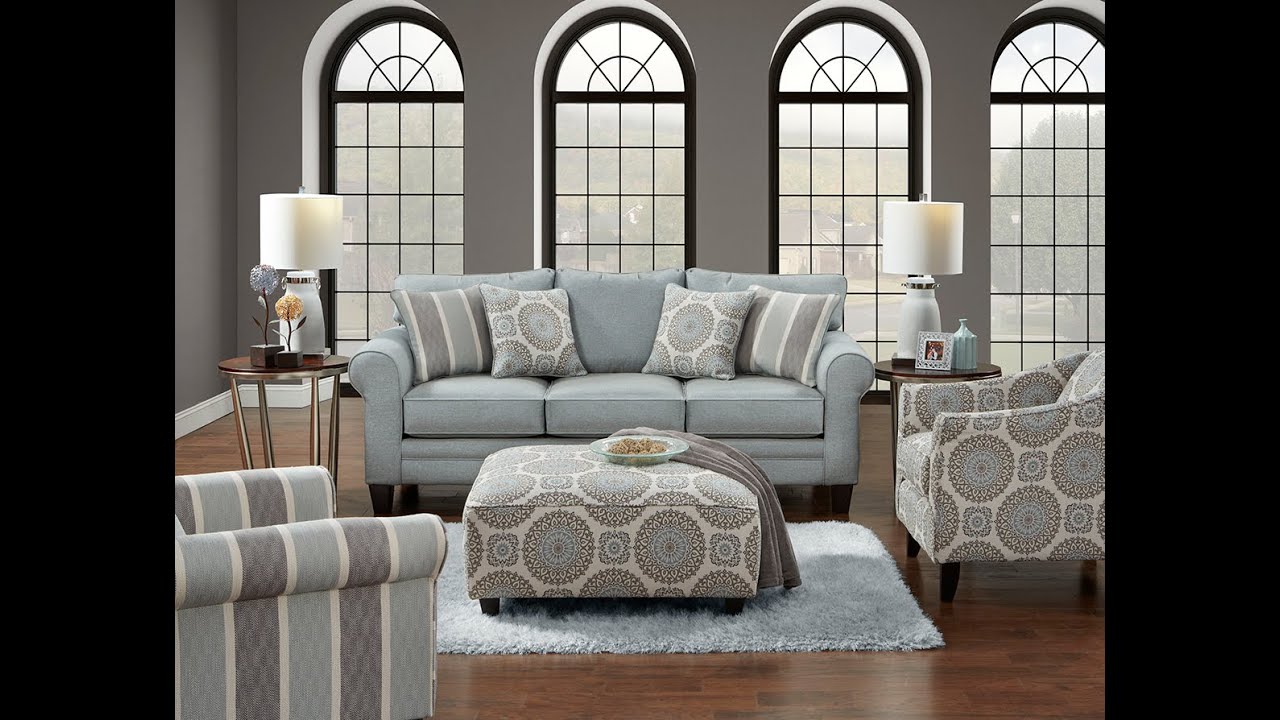 Fusion Grande Mist Sofa Group - YouTube