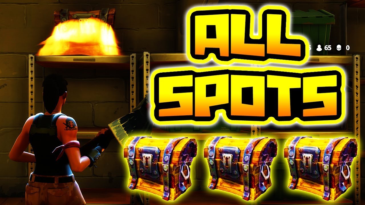 ALL *SECRET* LOOT CHEST LOCATIONS!! ( Fortnite Battle Royale Tips ...