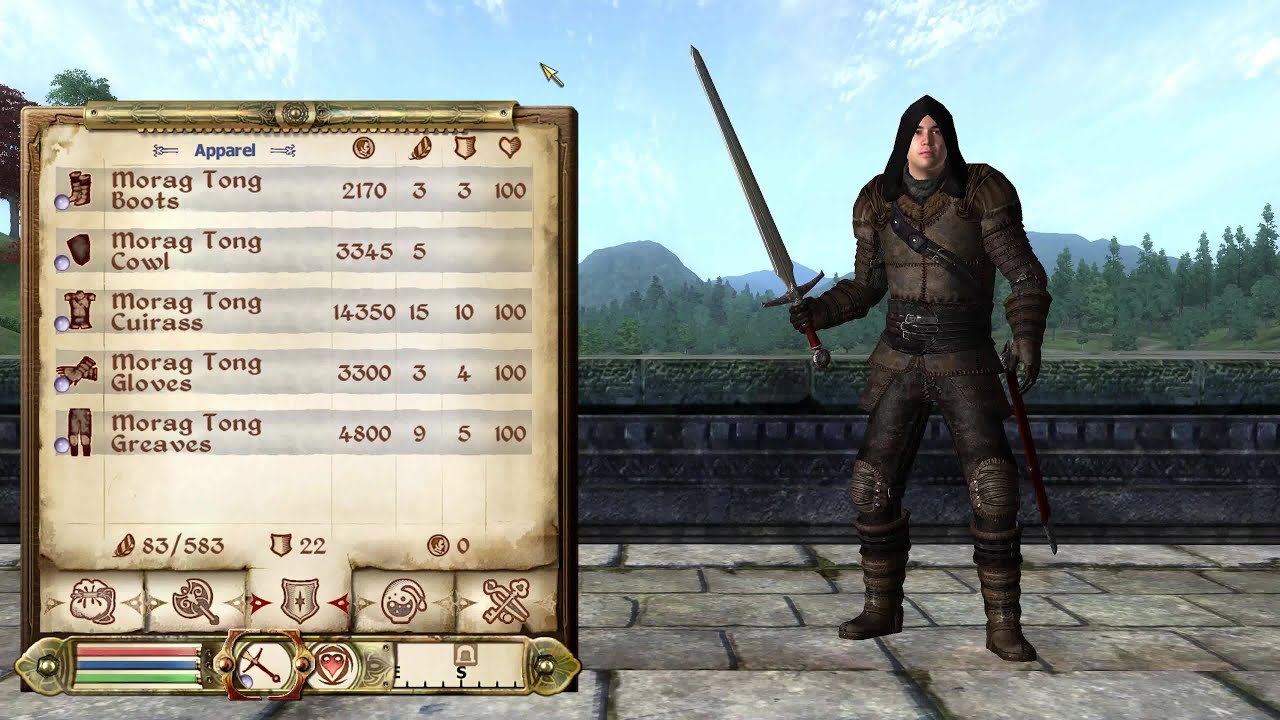 MORAG TONG ARMOR - TES IV OBLIVION - YouTube