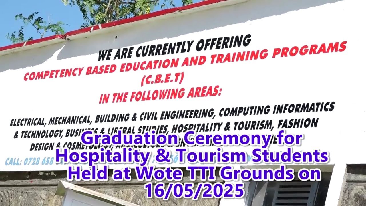 WOTE TTI HOSPITALITY TRAINING GRADUATION CEREMONY - YouTube