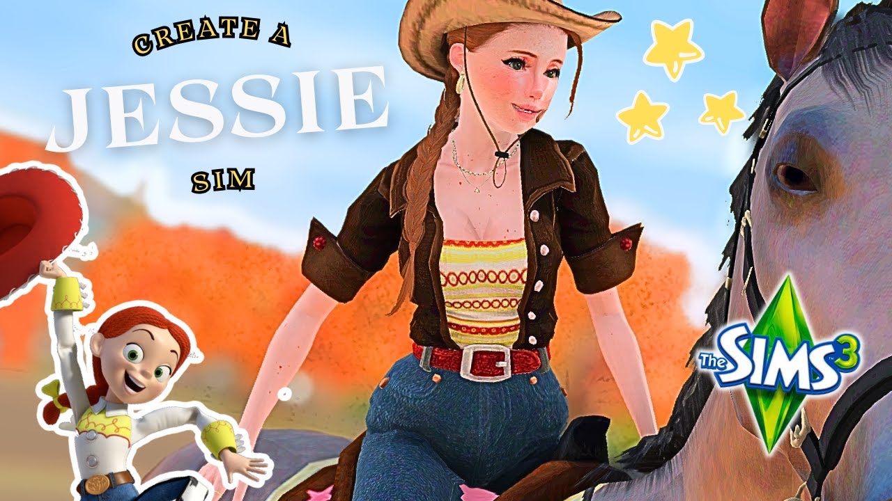 jessie from toy story 🎃🤠🐎| sims 3 create-a-sim | links, cc included ...