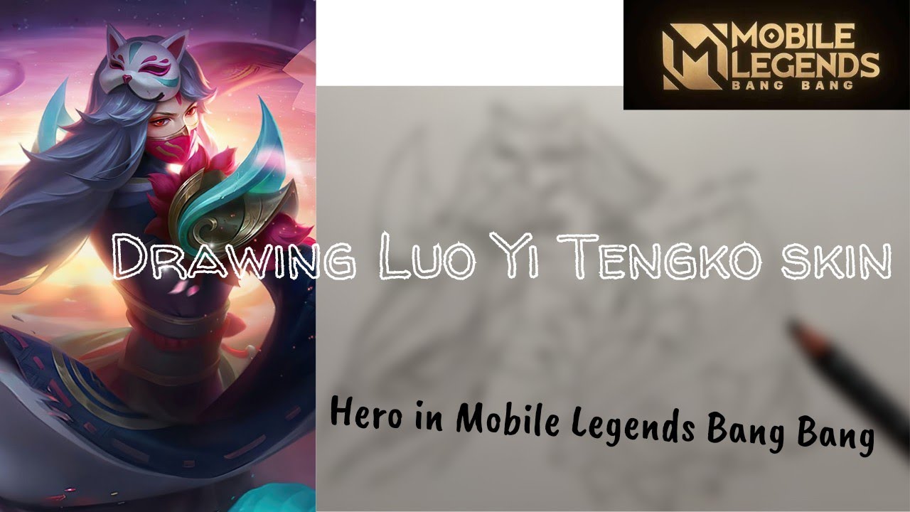 Drawing Luo Yi hero in Mobile Legends (Speed drawing) - YouTube