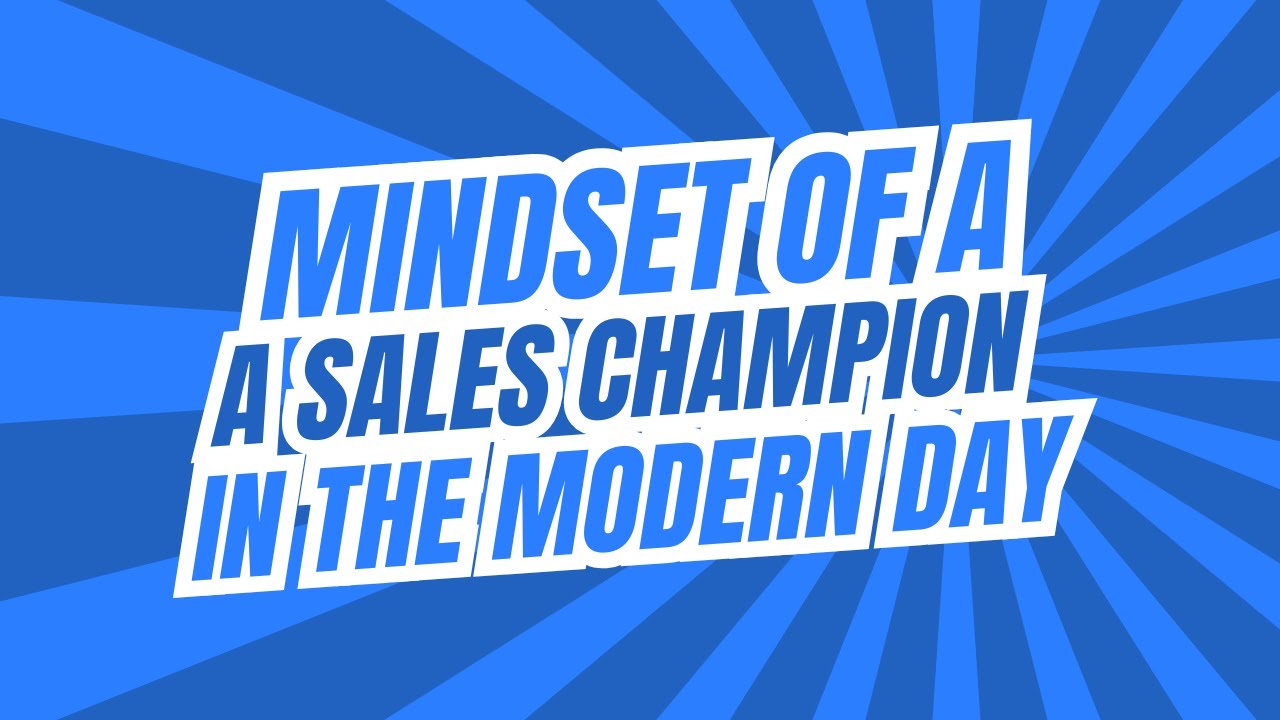 SALES CHAMPION MINDSET - MASTER THE WINNING ATTITUDE STRATEGIES ...