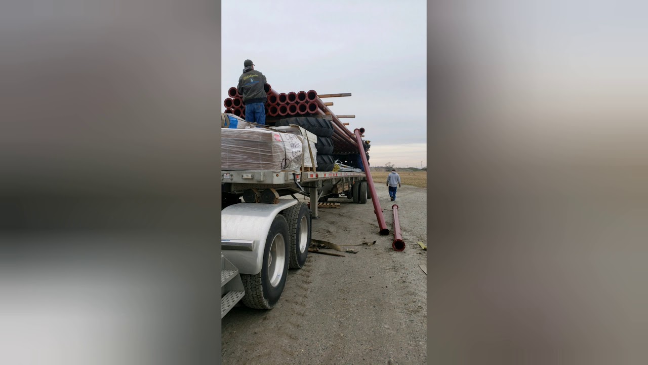 So this happened today. Watch out when unloading pipe. - YouTube