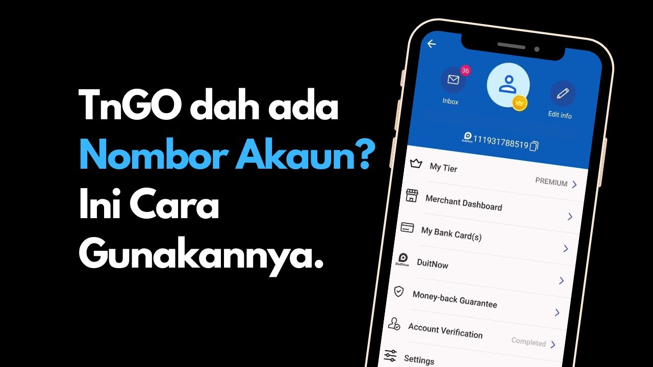TnGo ewallet Dah Ada Nombor Akaun. Ini Cara Gunakannya. - YouTube