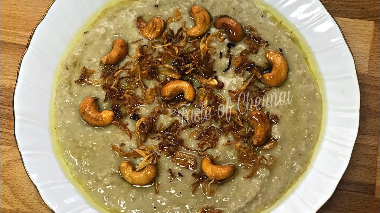 Iftar Special Harees Recipe | Healthy Wheat Porridge |Mutton Harees ...
