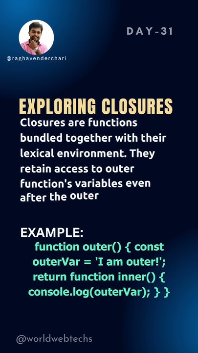 Functions Returning Functions Call And Apply Bind And Closures Coding Javascript Day31