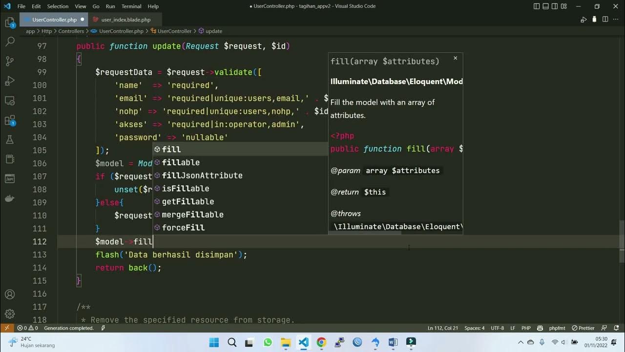 Laravel Proyek #8 Membuat Ubah dan Hapus Data - YouTube