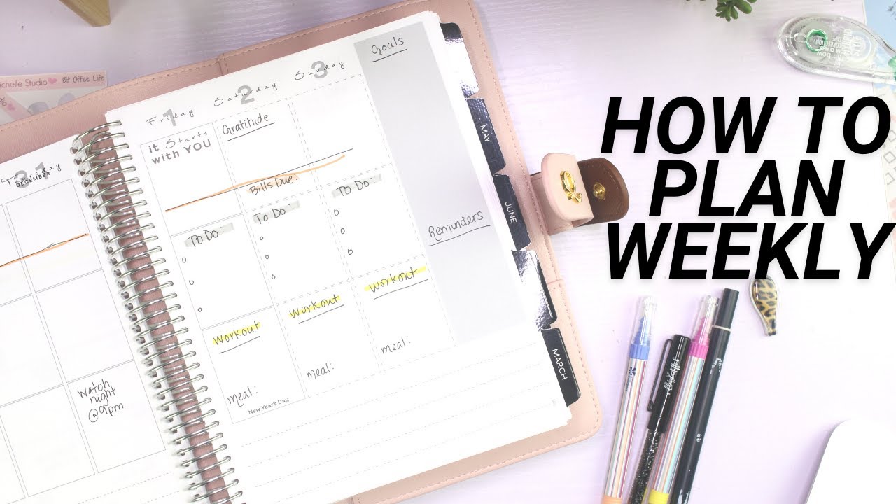 How To Plan and Organize Your Week To Slay Your Life | Weekly Planning ...