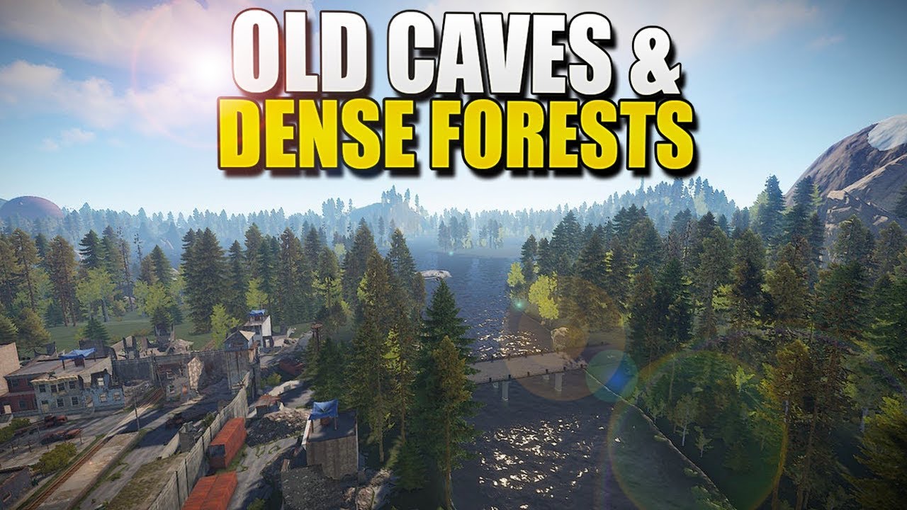 OLD CAVES, DENSE FORESTS & MOUNTAIN LAKES (SDKustom Rust) #1 - YouTube
