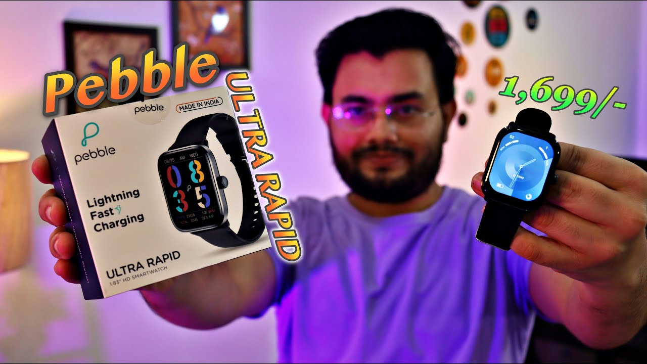 Pebble Ultra Rapid 1.83” HD: India’s First Fastest Charging Smartwatch ...