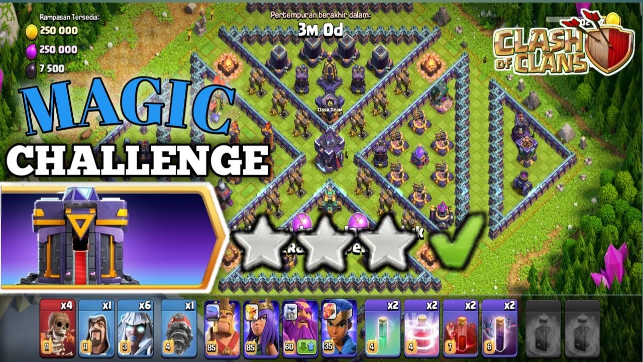 How To Win Magic Challenge || CLASH OF CLANS - YouTube