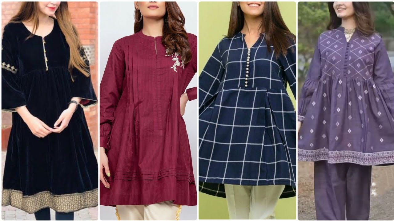Frock designs for winters || short frock design || medium frock design ...