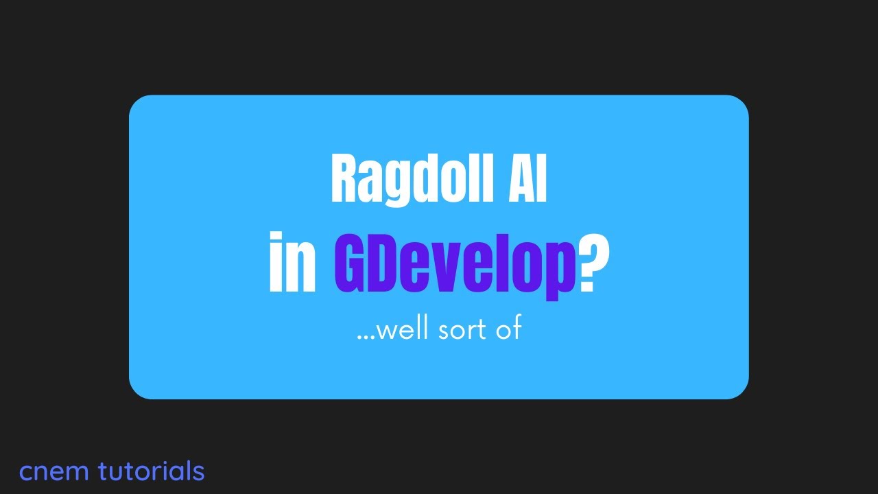 Creating ragdoll "AI" in GDevelop - YouTube