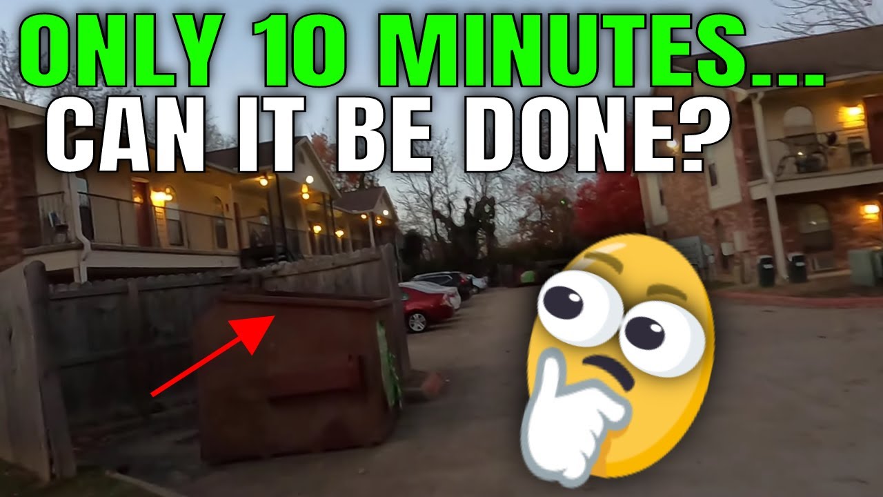 Dumpster Diving "10 Minute Challenge" (can it be done?) - YouTube