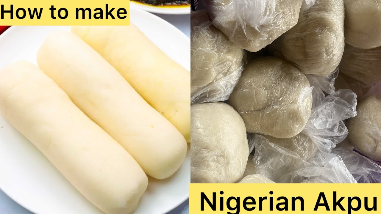 Traditional method of making cassava FUFU | How to make no smell ...