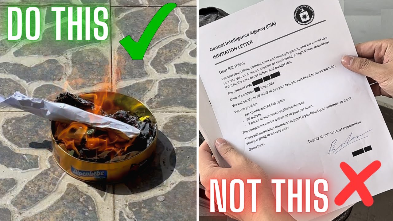 How To Burn Paper CORRECTLY (and Avoid Any Trace) - YouTube