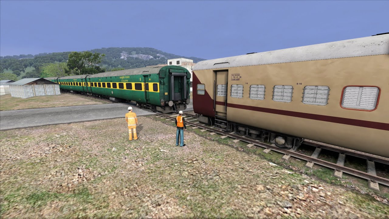 Pune WDM3D Coupling Garibrath 2AC Coaches With Utkrisht 2nd Ac Coaches ...