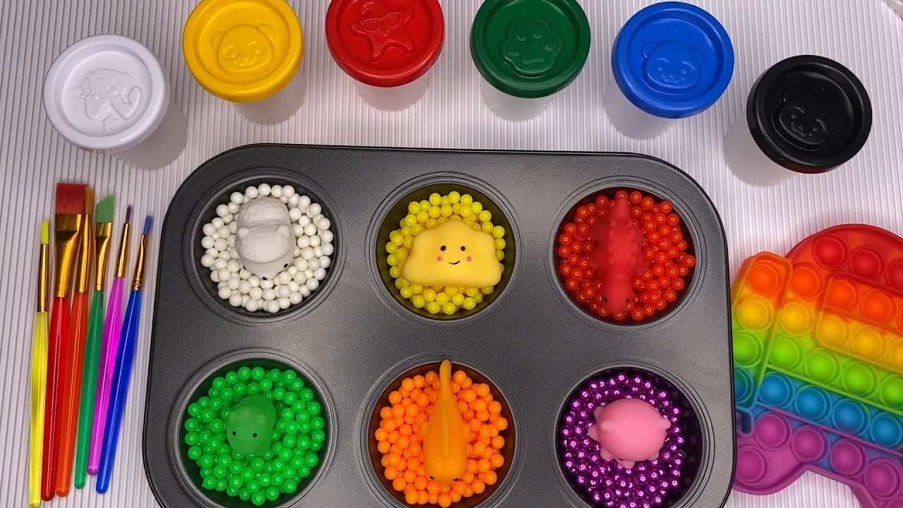 Satisfying Video | Color Mini Balls FROM Making 6 Rainbow Magic Toys IN ...