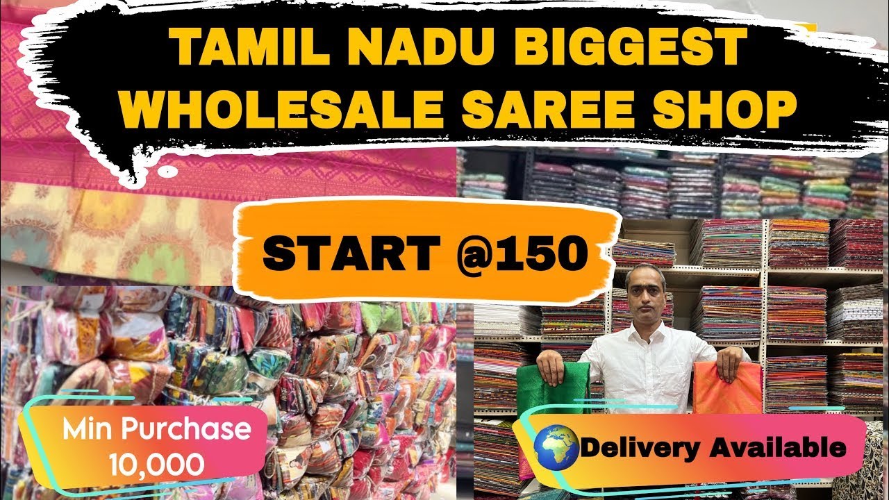 Must Watch !!! Biggest Wholesale Saree Market in Chennai |Shakti ...