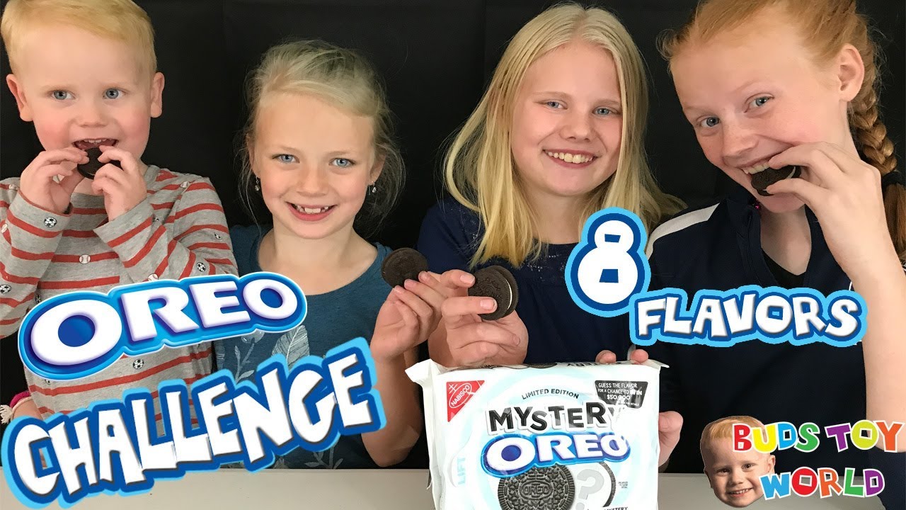 OREO COOKIE CHALLENGE! Blindfolded Contest! 8 Oreo Flavors + Mystery ...