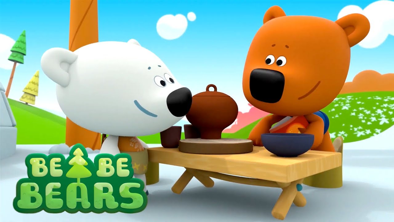 BE-BE-BEARS 🐻 Bjorn and Bucky 🦊 Old Fashioned Food - Episode 6 🐥 Funny ...