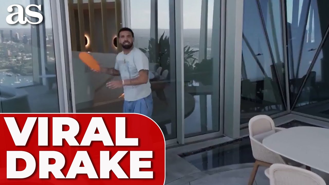 DRAKE tries to take down DRONE at Australian penthouse with a slide ...