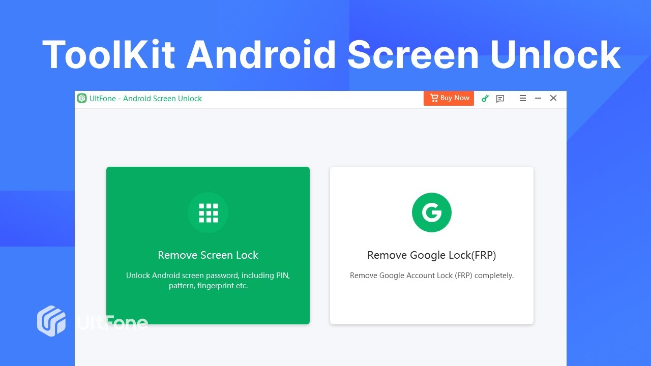 UltFone: How to Use UltFone Android Screen Unlock - YouTube