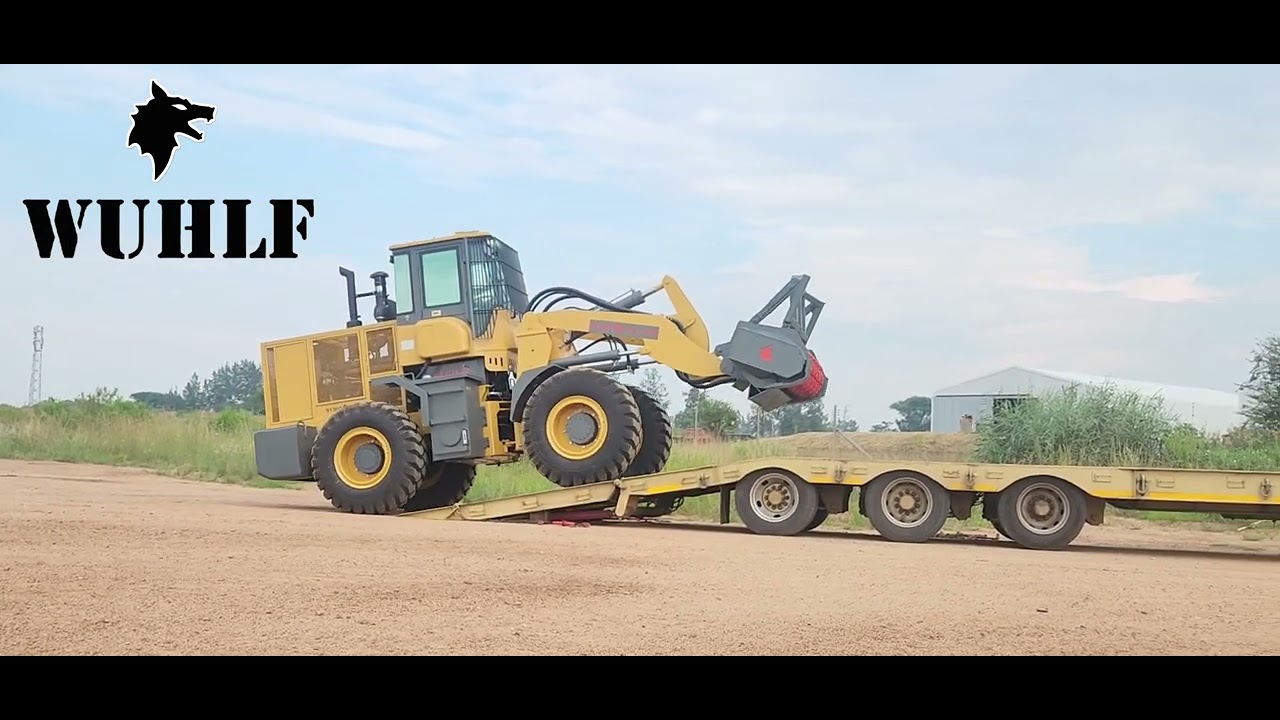 Wuhlf 930 Solid Drum Mulcher loaded for delivery - YouTube