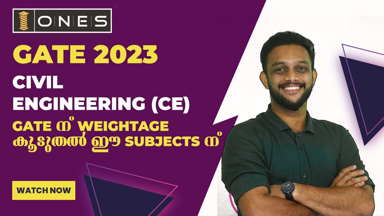 GATE 2023 | Civil Engineering (CE) | Subject wise Weightage - YouTube