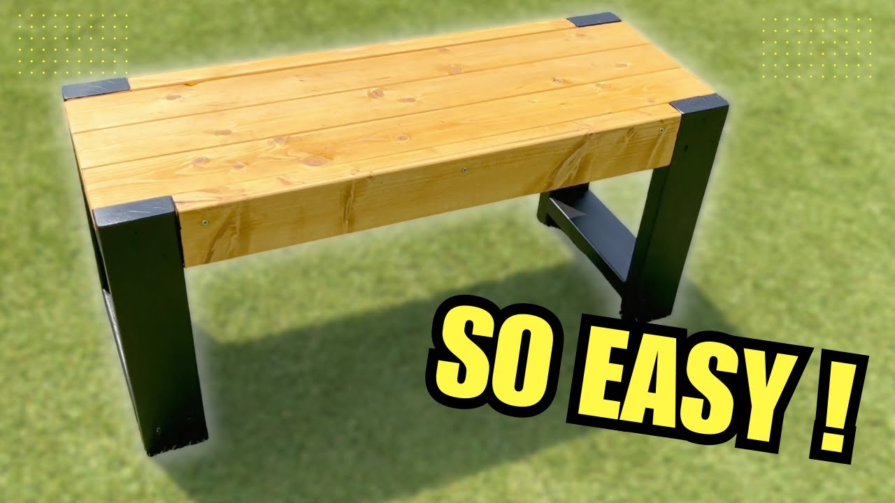 Easiest DIY Bench Ever | Simple Build in Just a Few Steps | Easiest ...