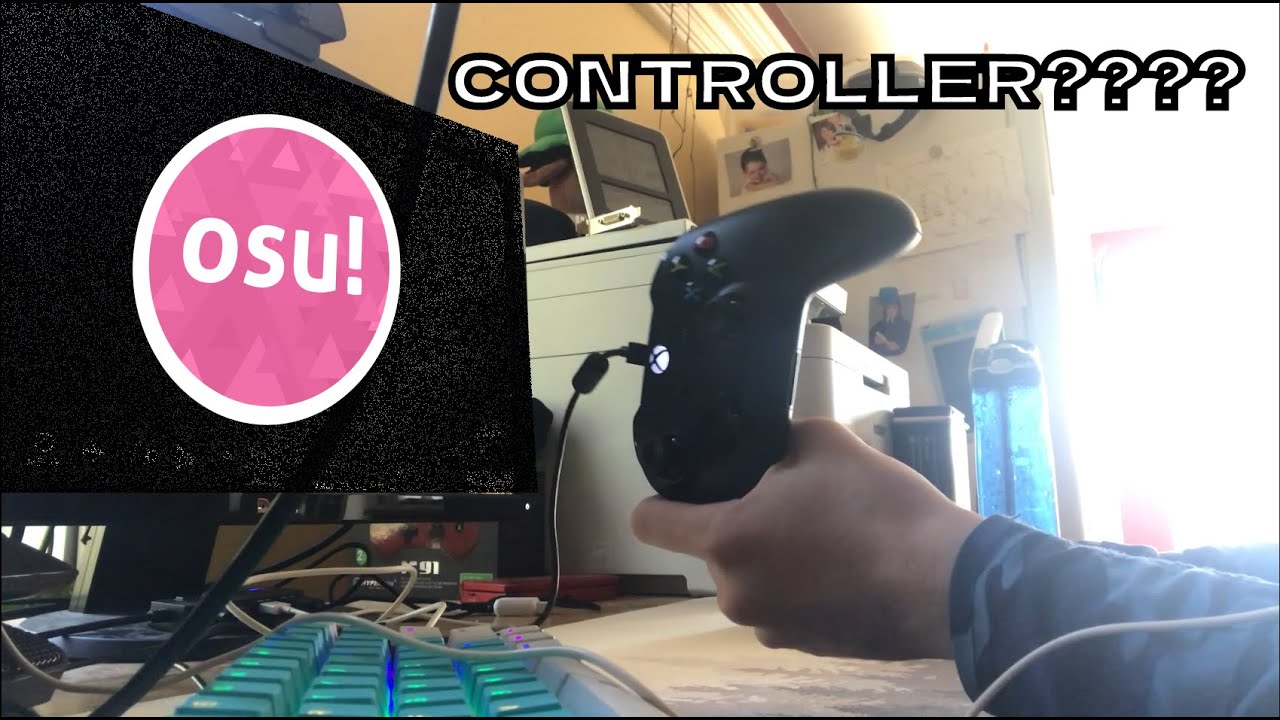 so I played osu on controller - YouTube