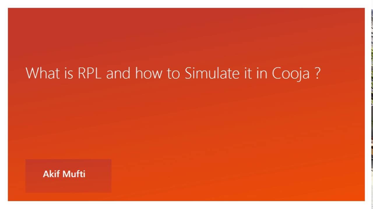 Routing Protocol for Low power and Lossy Networks (RPL)- Basic Terms ...